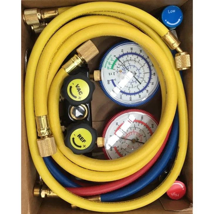 JAVAC 4-Valve Automotive Refrigerant Manifold Set - R134a – HVACDIRECT ...