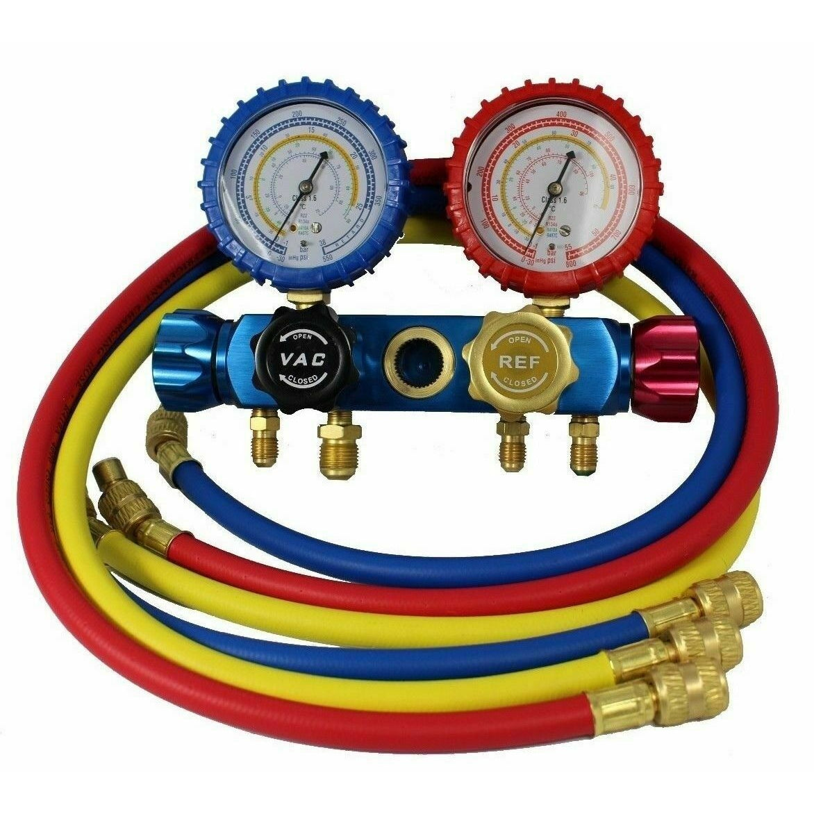 HVACDIRECT 4-Valve Refrigeration Manifold Set - R410a Compliant – HVACDIRECT PTY. LTD.