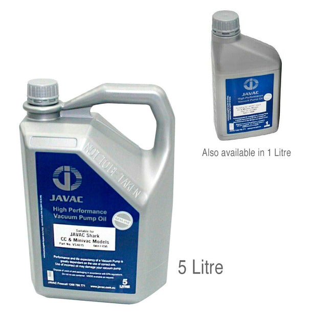 JAVAC Vacuum Pump Oil Range - 5 Litre Bottles – HVACDIRECT PTY. LTD.